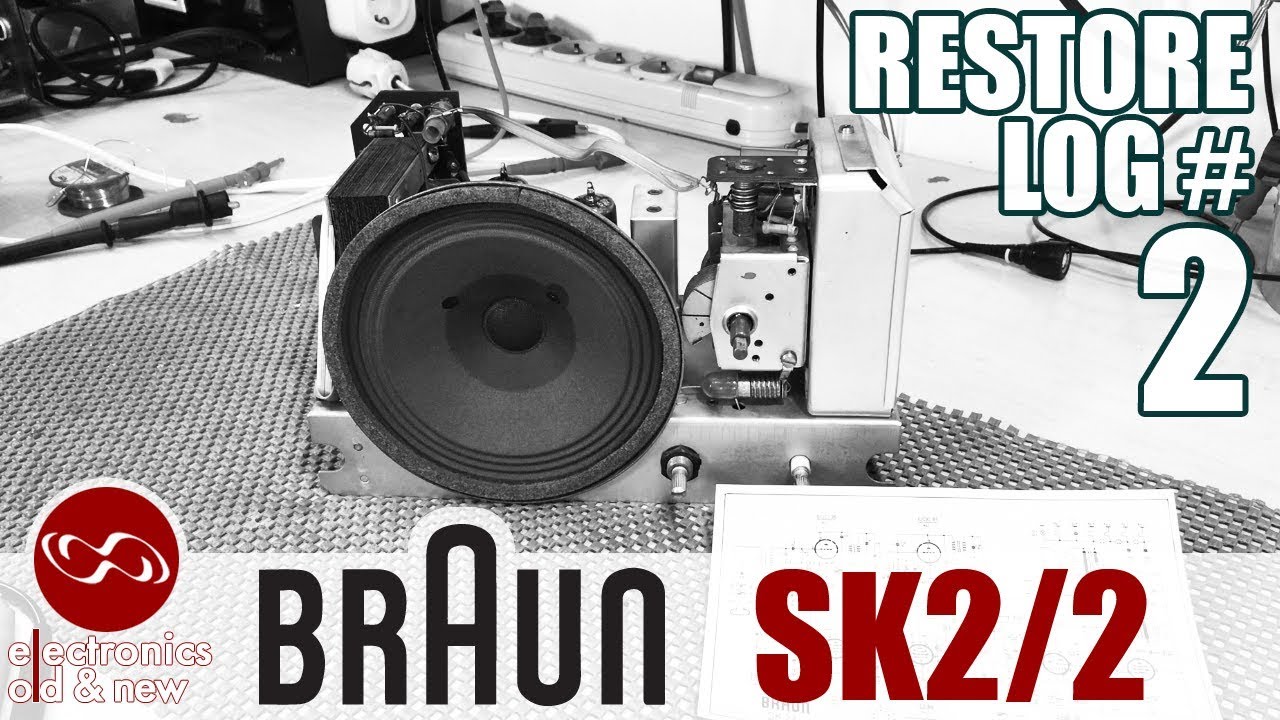 Braun SK 2/2 tube radio restoration - part 2 - YouTube