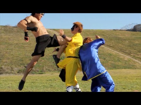 Muay Thai Guy vs 2 Kung Fu Guys | Martial Arts Fight Scene (Slug Street Scrappers)