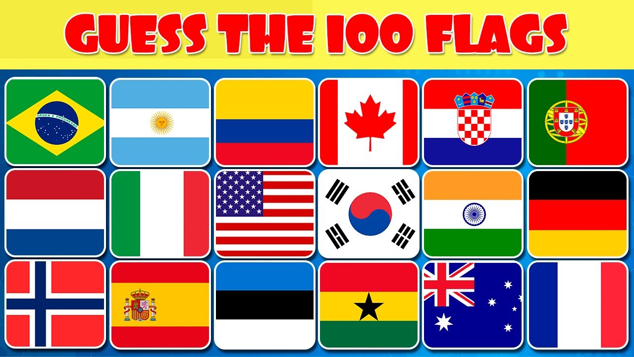 Guess the Flag Quiz | 100 Random Flags - YouTube