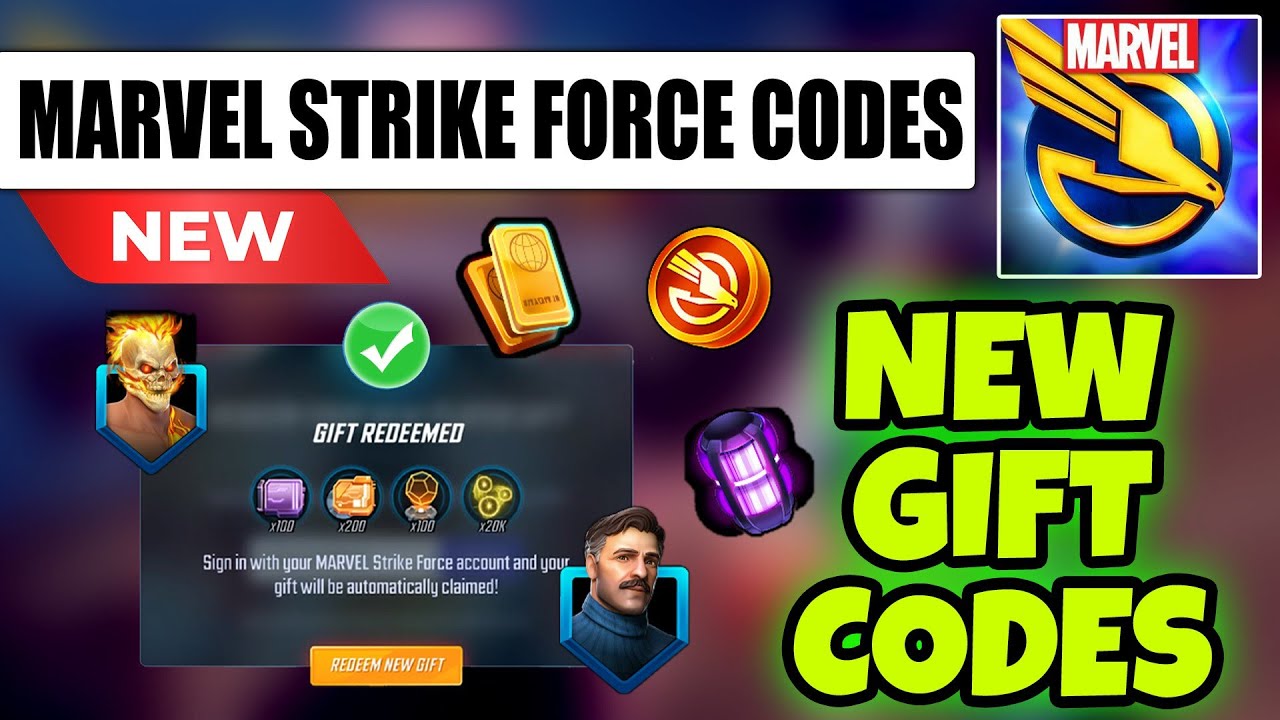 MARVEL STRIKE FORCE CODES 2025 - EXCLUSIVE REWARDS MARVEL STRIKE FORCE ...