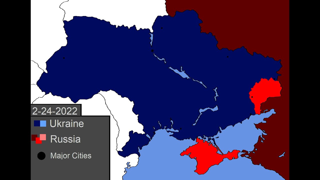 Russian Invasion of Ukraine Every 8 Hours | 24 February - 21 May - YouTube