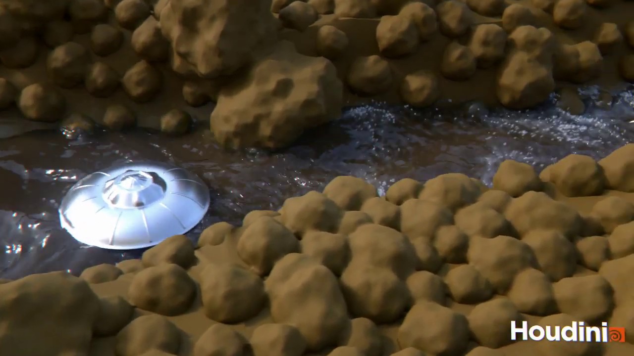 Applied Houdini FLIP II results with a twist - YouTube