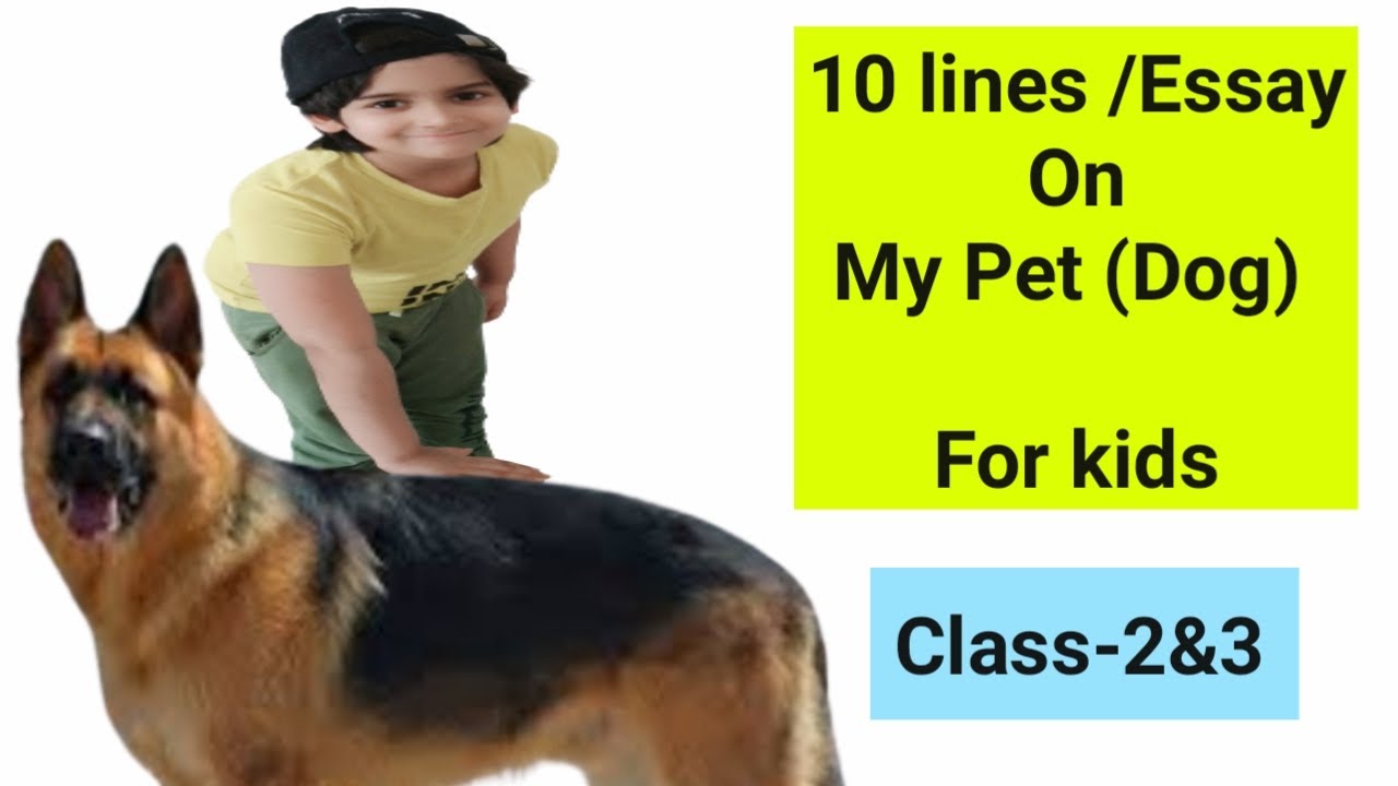 10 Lines/Essay on My Pet(Dog)| Essay on My Pet (Dog)| Paragraph on My ...