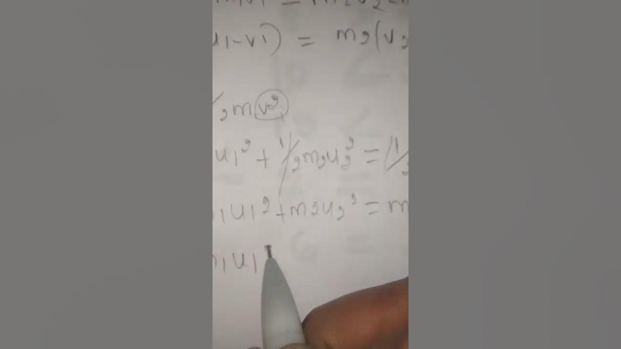 Class 11 elastic collision in one dimension part 1 - YouTube