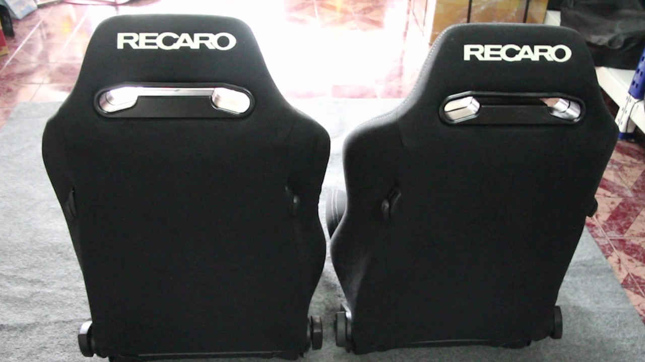 2 USED ORIGINAL RECARO SR3 BLACK SEATS - YouTube