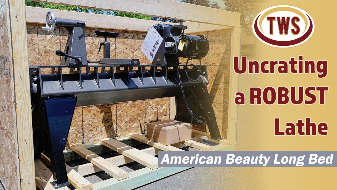 Uncrating A Robust American Beauty Lathe - The Woodturning Store - YouTube