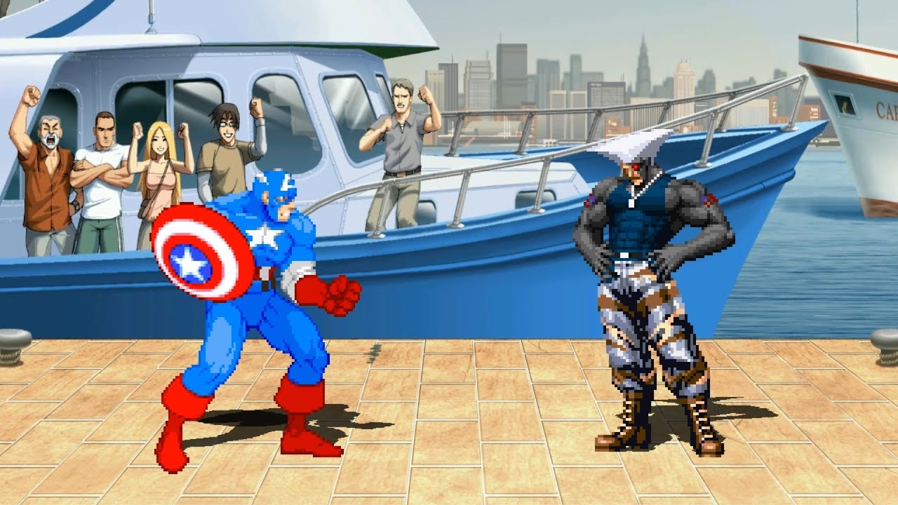 CAPTAIN AMERICA vs CYBER GUILE - High Level Awesome Fight! - YouTube