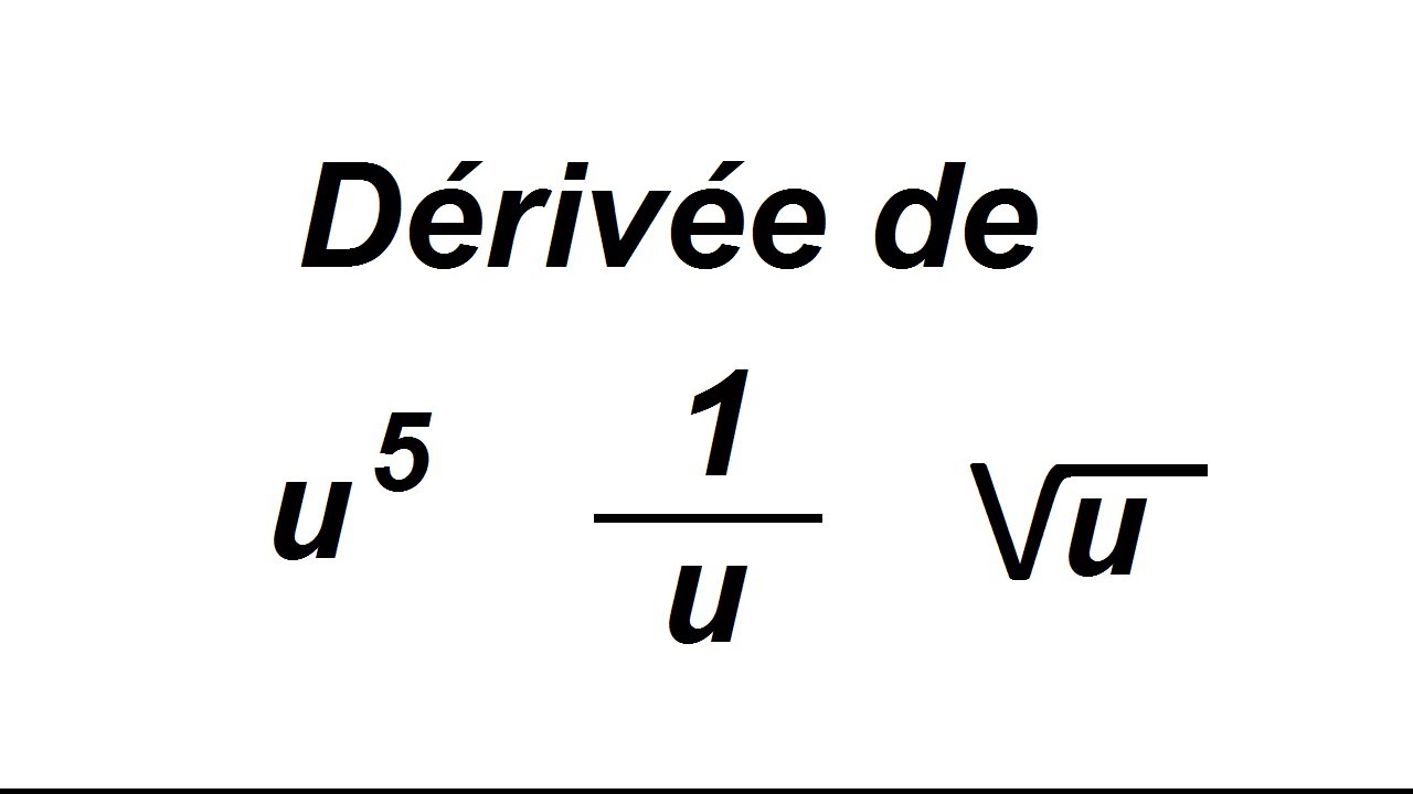 Calcul de dérivées composées - YouTube