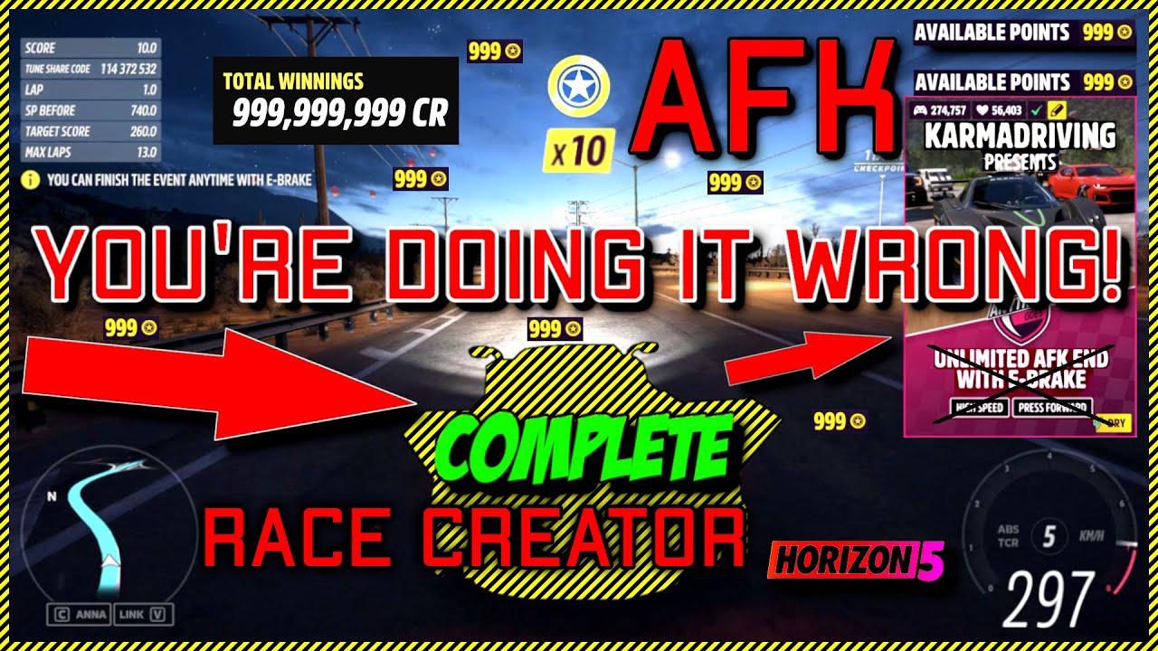 FORZA HORIZON 5 The best unlimited AFK race after December patch ...