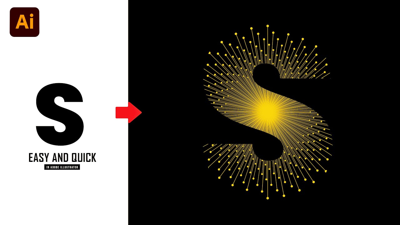 How to create a Line Letter Design in Illustrator | Letter Design ...