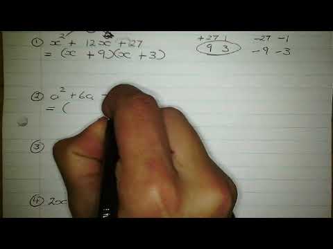 Drieterme/trinomials Faktoriseering - YouTube