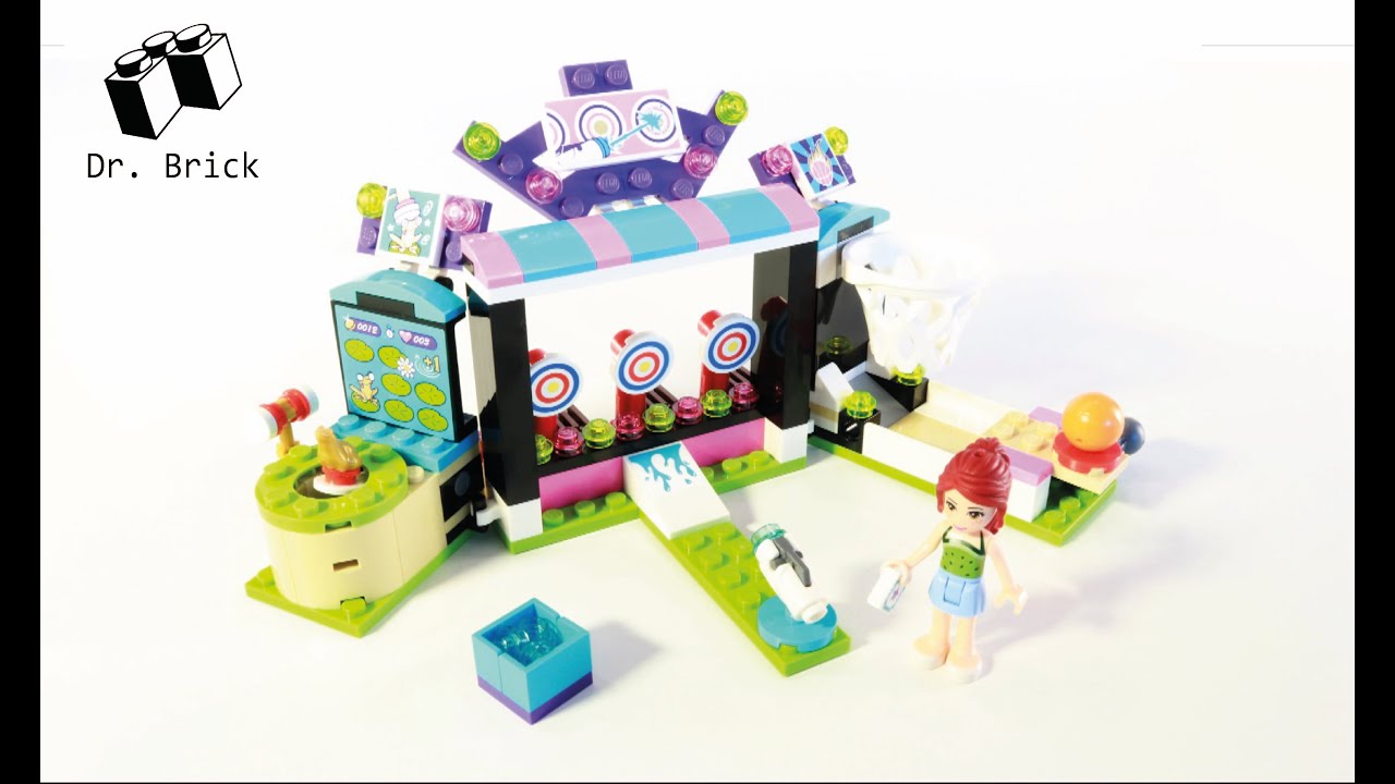 LEGO FRIENDS / 41127 AMUSEMENT PARK ARCADE / STOP MOTION SPEED BUILD ...