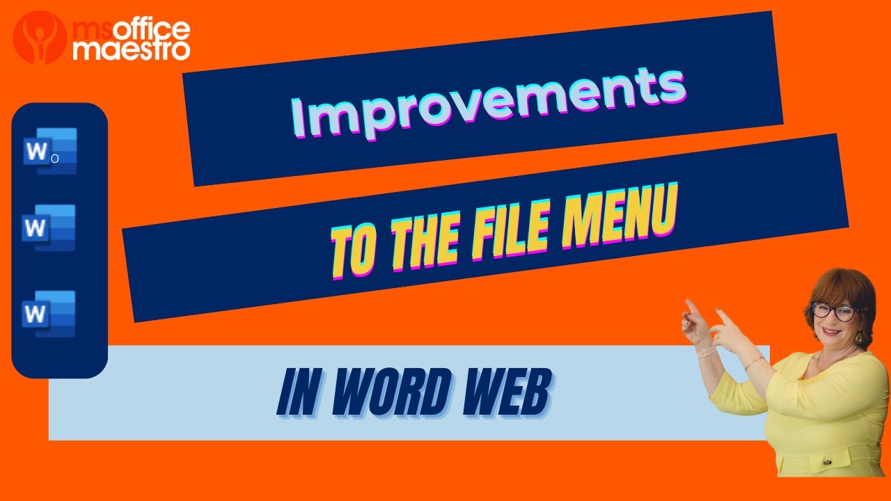 Improvements to File Menu in Word on the Web - YouTube