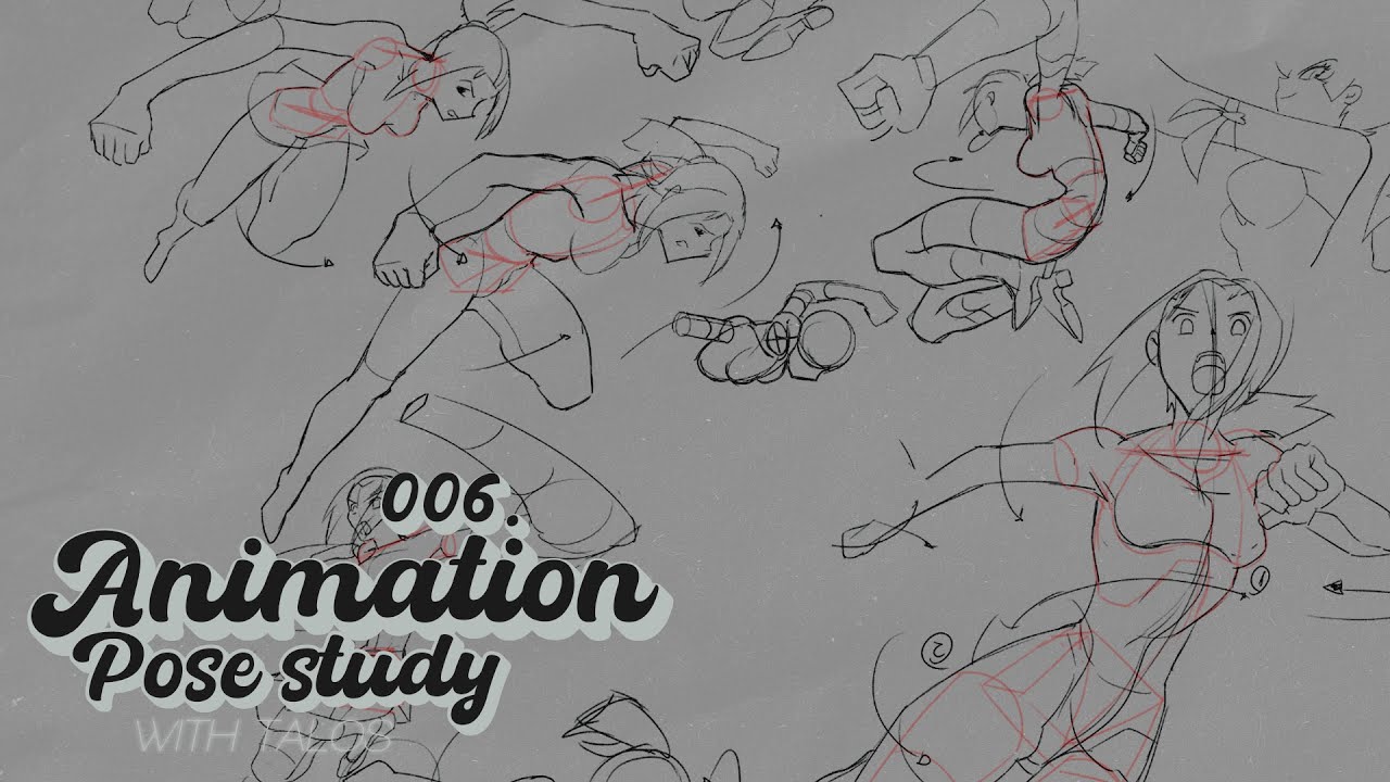 Animation pose study 006. - YouTube