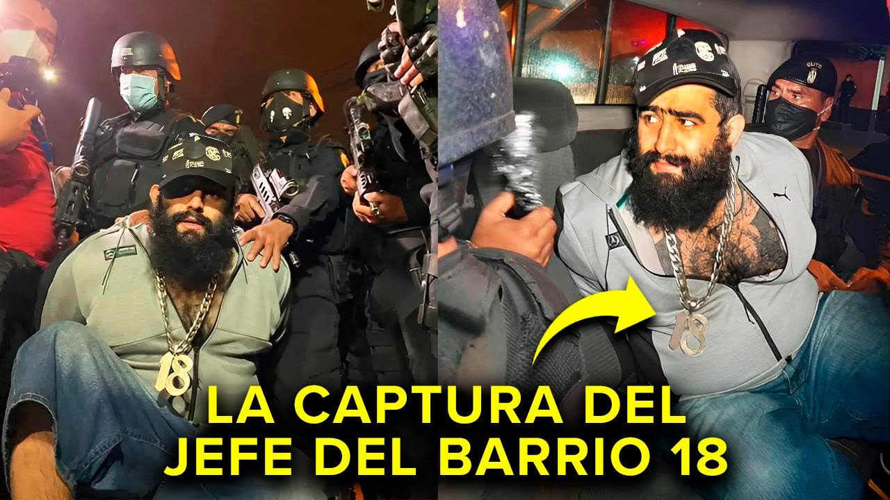 Así CAPTURARON Al Jefe Pandillero De El Barrio 18 "El Lobo" En ...