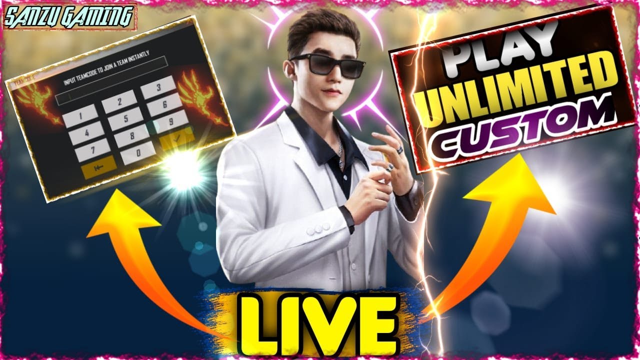 FREE FIRE LIVE GIVEAWAY CUSTOM ROOM | FF LIVE CS CUSTOM | ️ - YouTube