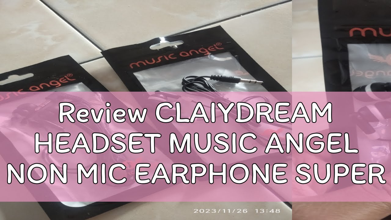Review CLAIYDREAM HEADSET MUSIC ANGEL NON MIC EARPHONE SUPER BASS JACK ...