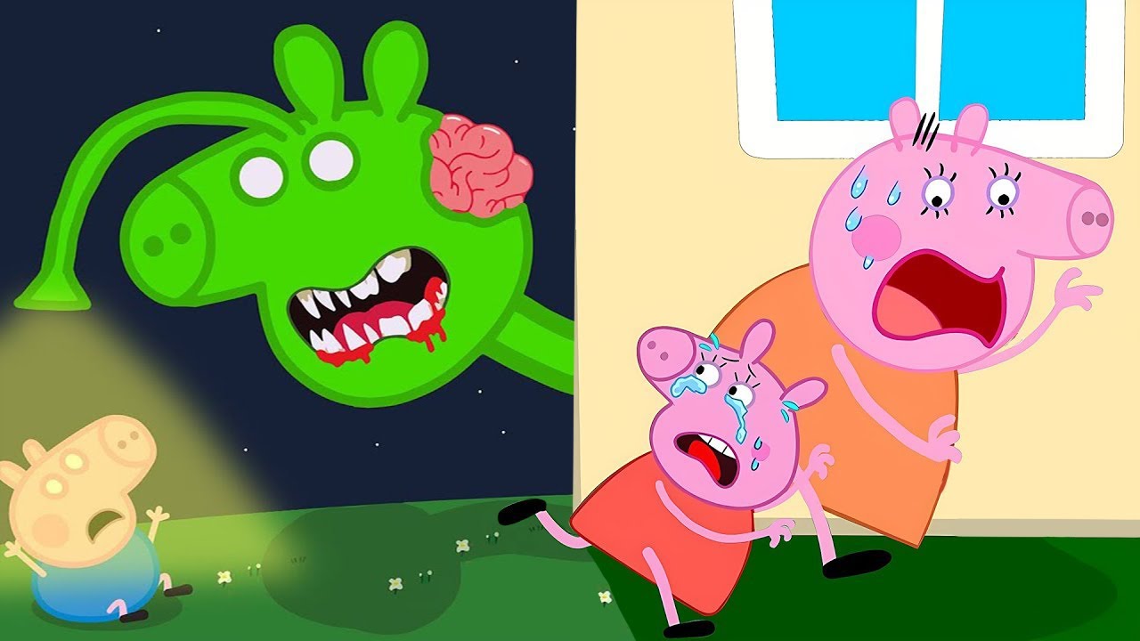 OMG!!! Zombie Monsters Surround Peppa Pig's House! Peppa Pig Funny ...