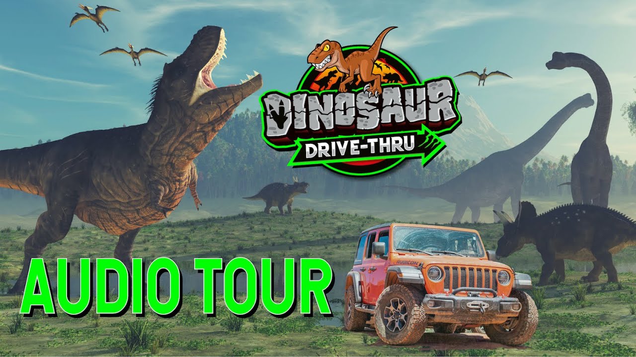 Dinosaur Invasion Drive-Thru English Audio Tour - YouTube