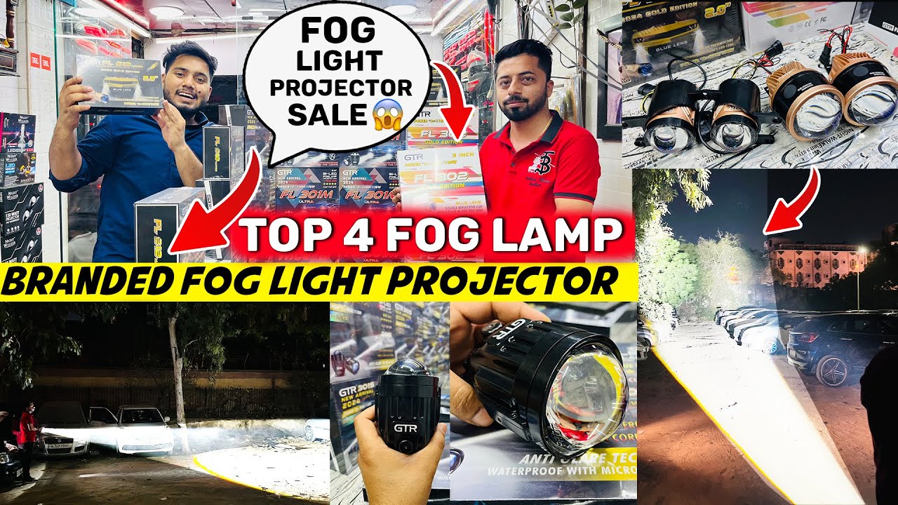 😱🔥Big Sale Top 4 Fog Lamp Projector 1 km तक उजाला ही उजाला 😱 Car Fog ...