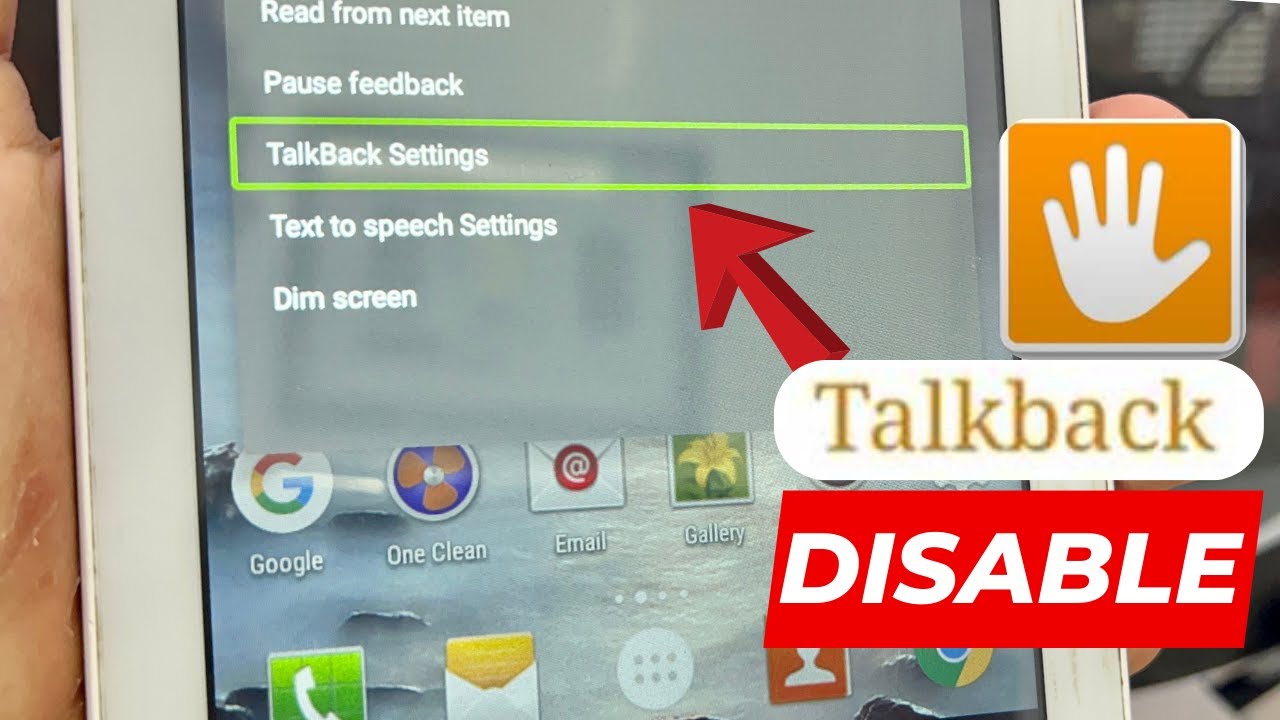 Disable Talkback Voice Assistant in Android Tablet - YouTube