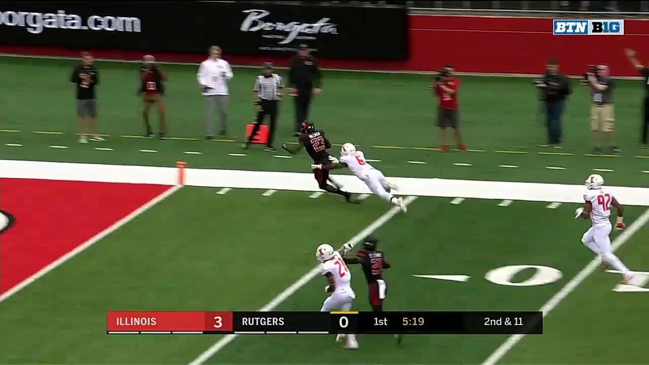 Top 3 Plays of the First Quarter: Illinois at Rutgers | Big Ten ...