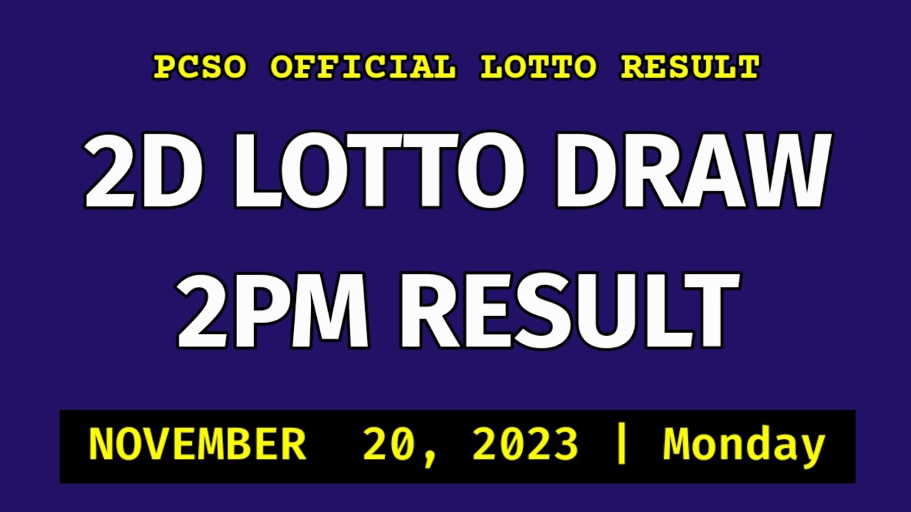 2D Lotto Result 2PM Draw November 20, 2023 PCSO Ez2 Lotto Result Today ...