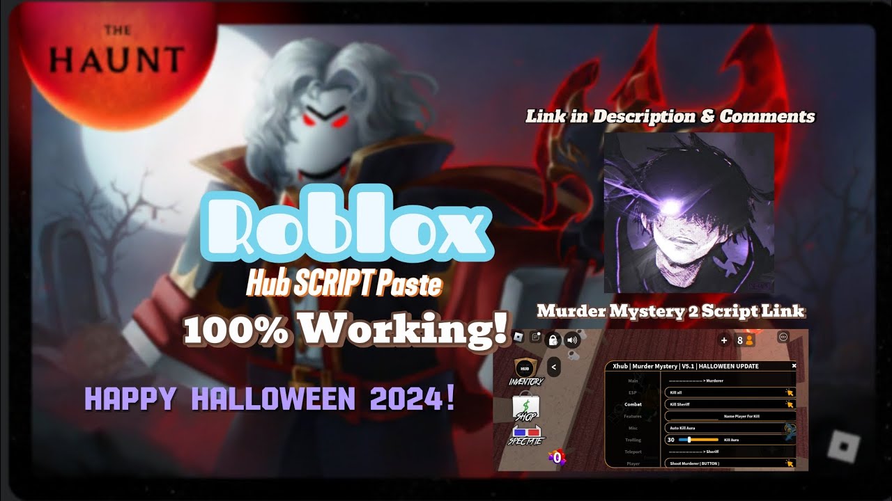 Murder Mystery 2 Script | Xhub mm2 V.5.1 | Halloween Update 2024 ...