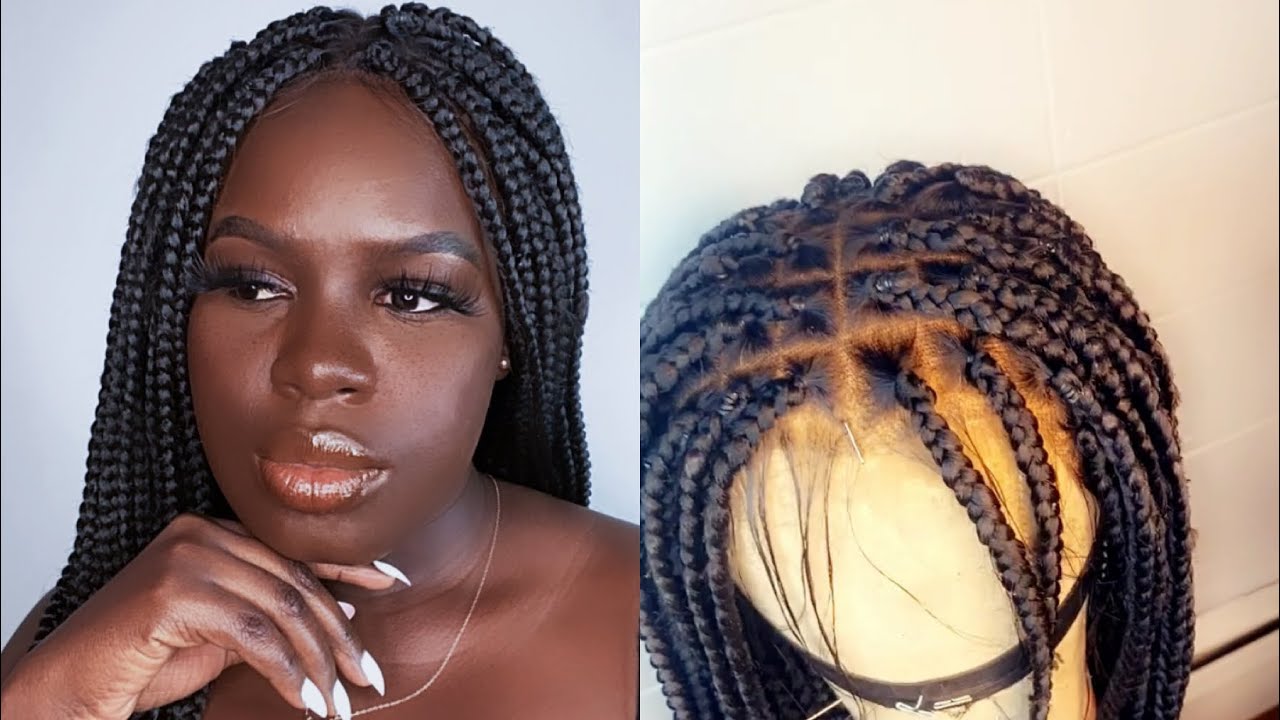 DIY How To Make A Box Braids Wig For Beginners YouTube diy-how-to-make-a-box-braids-wig-for-beginners-youtube