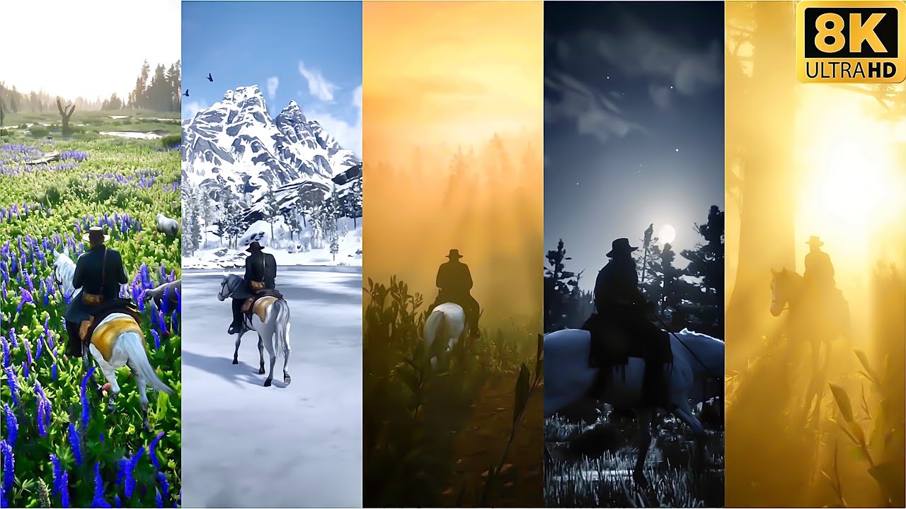 some interesting scenes from RDR2 , 8K Ultra HD Full Graphic Realistic ...