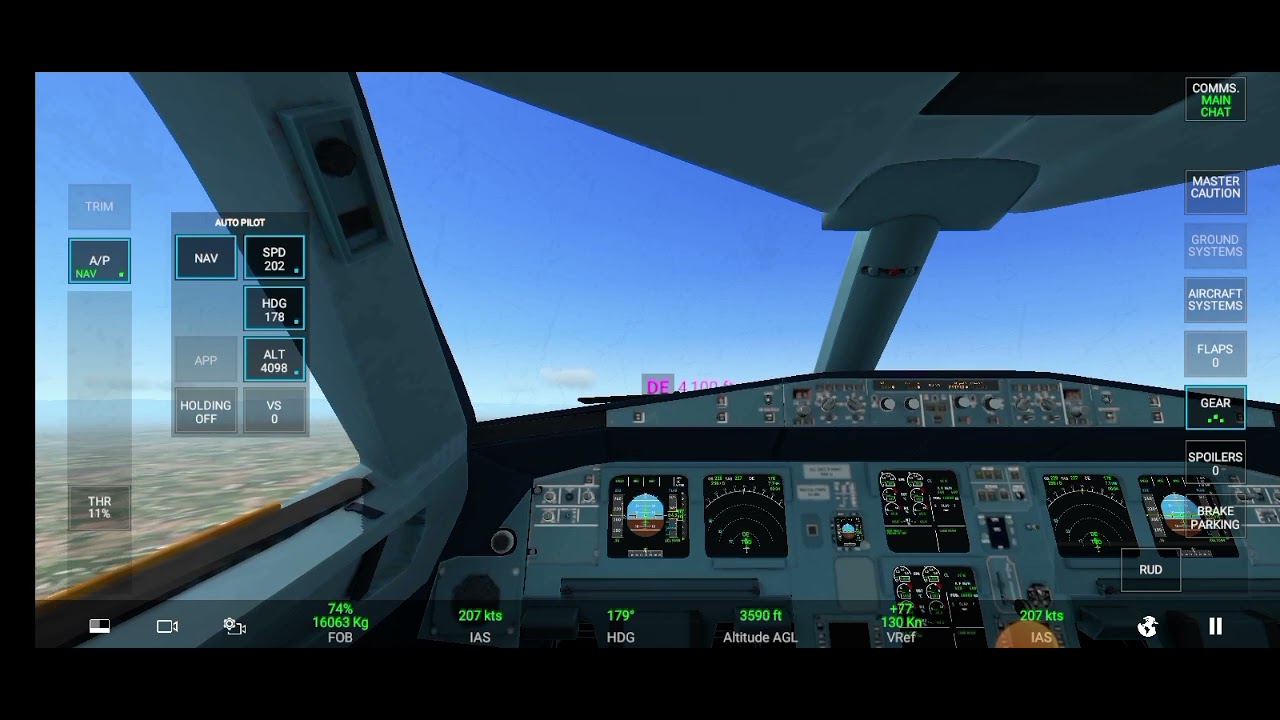Airbus a320-200#coakpit view #flight with sherry - YouTube