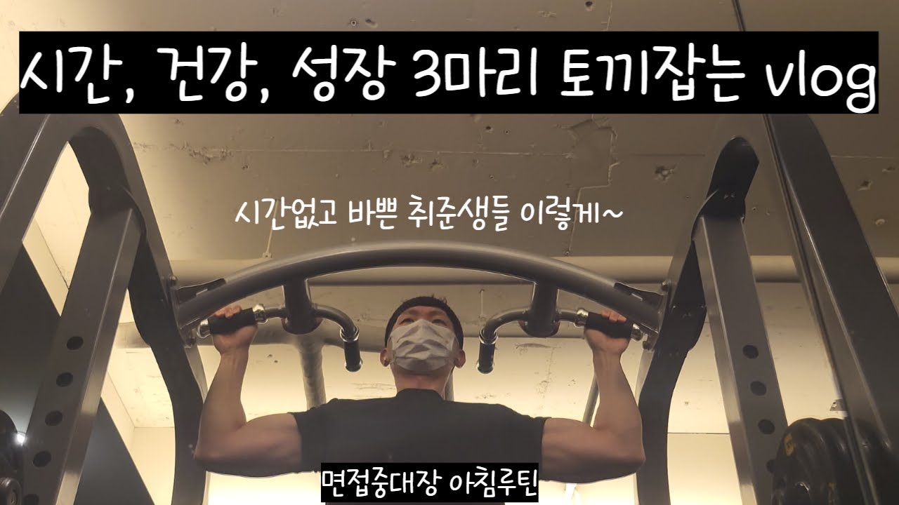 따라하면 합격할 수 밖에 없는 취준생 브이로그 운동하면서 경제신문읽기 면접연습 합격환경만들기 자투리시간활용 작심