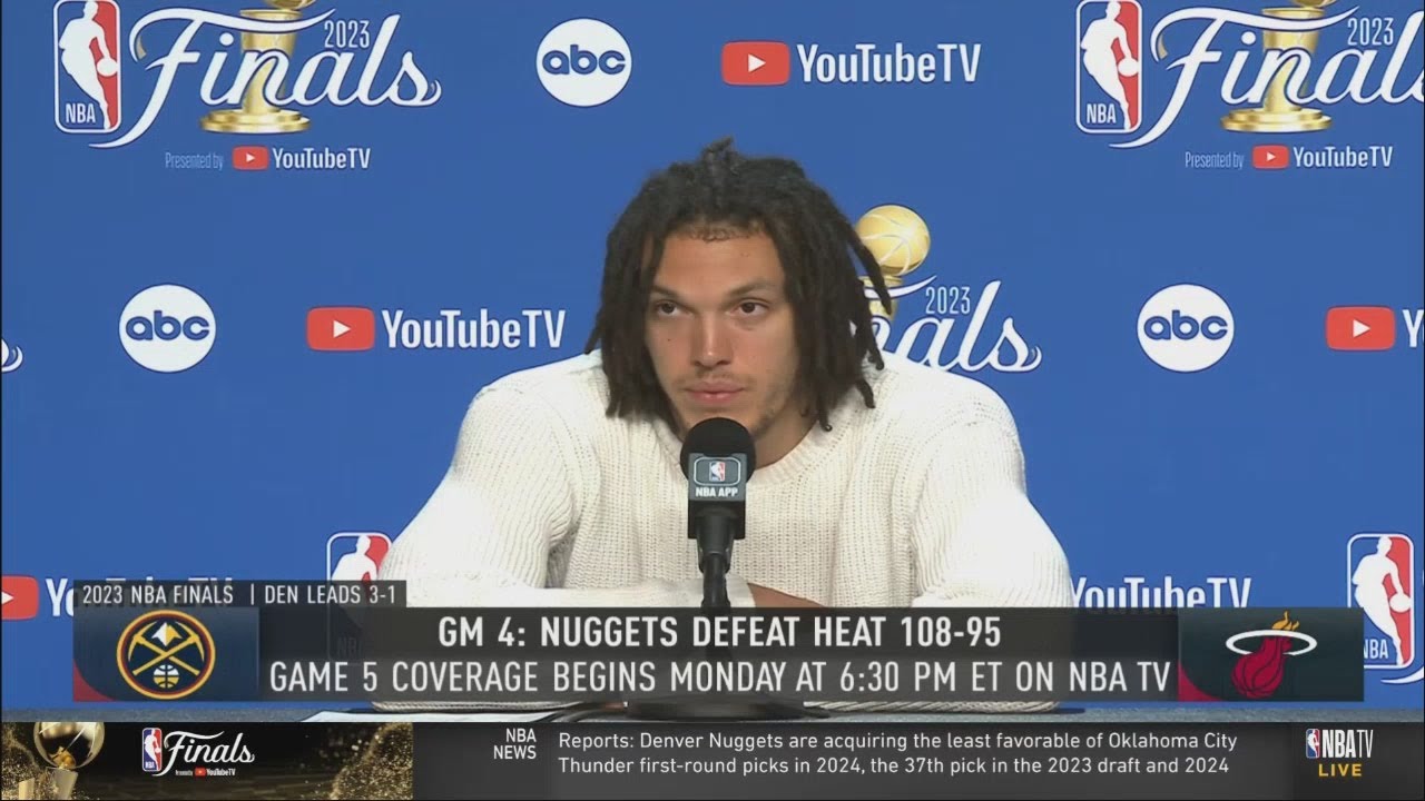 Aaron Gordon Postgame Interview | Denver Nuggets blowout Miami Heat 108 ...