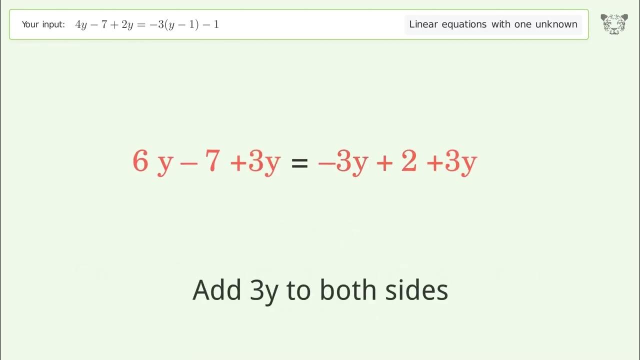 solve-4y-7-2y-3-y-1-1-linear-equation-video-solution-tiger-algebra