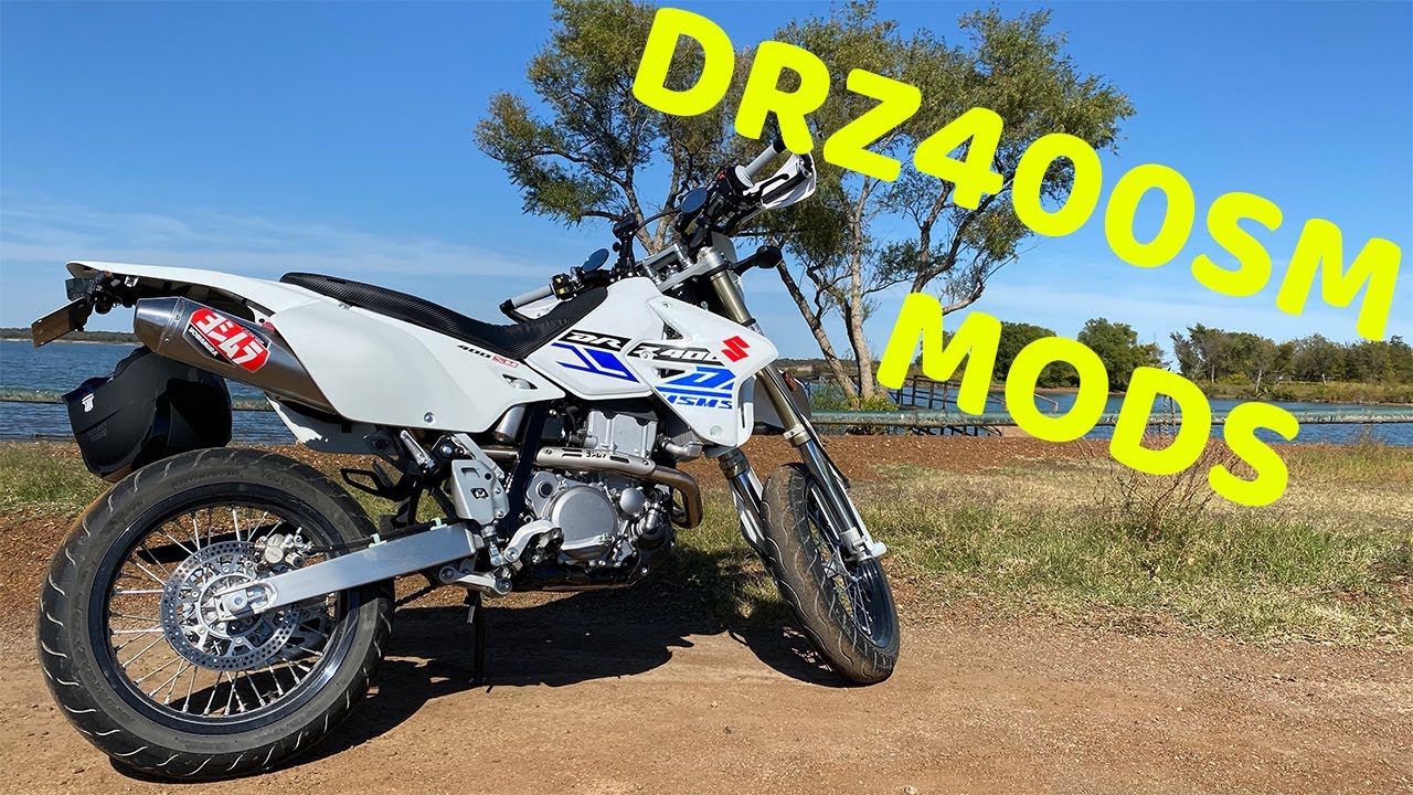 DRZ400SM Chill Cruise & Mods - YouTube