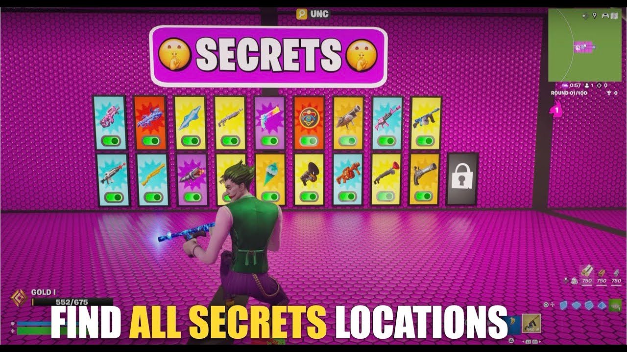 LAMA WARS ZONE WARS UNC MAP FORTNITE CREATIVE - FIND ALL SECRETS ...