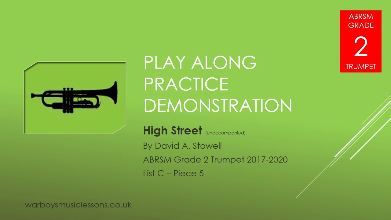 High Street by David A. Stowell - ABRSM Grade 2 Trumpet 2017-2020 List ...