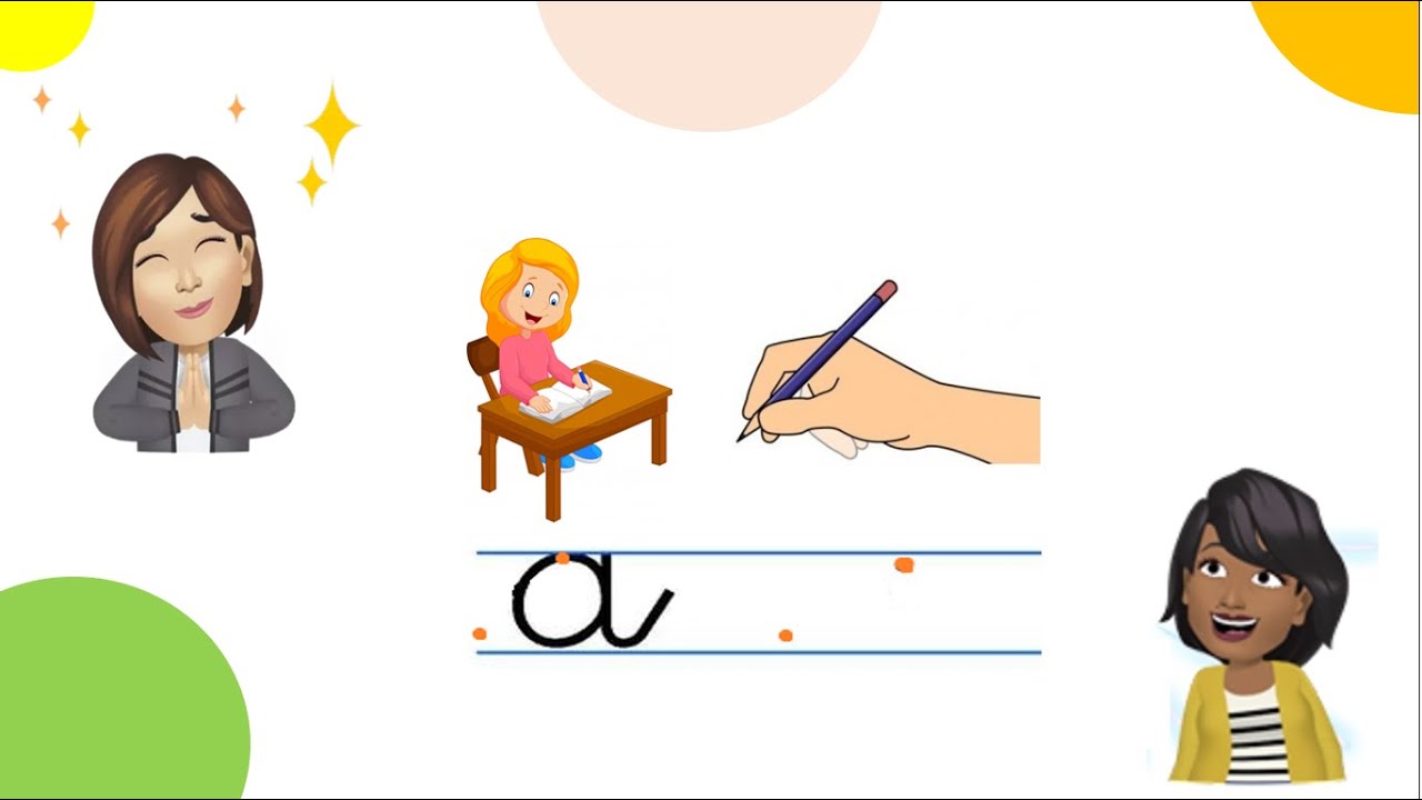 Caligrafía, letra ligada - Vocales - YouTube