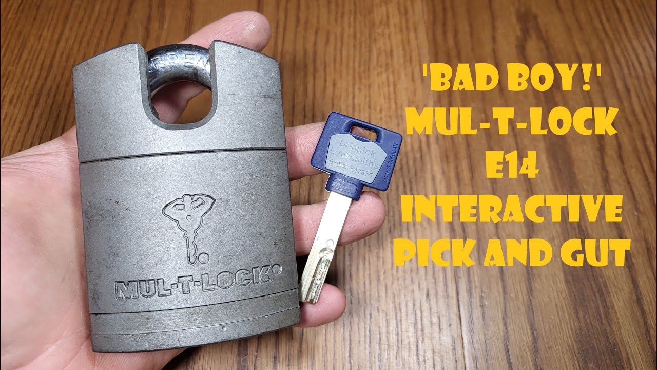 Mul-T-Lock E14 Interactive Pin-inPin 'Bad Boy' Pick and Gut - YouTube