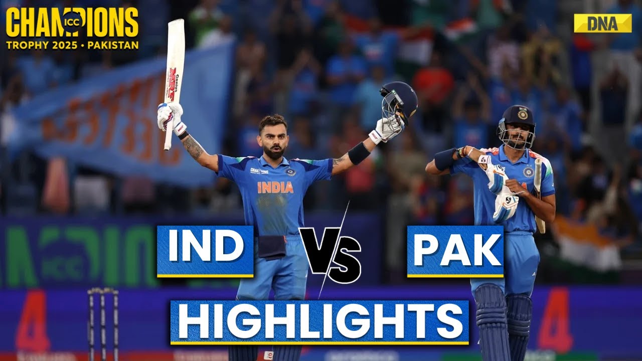India VS Pakistan Highlights: Virat Kohli Slams 100, IND Beat PAK By 6 ...