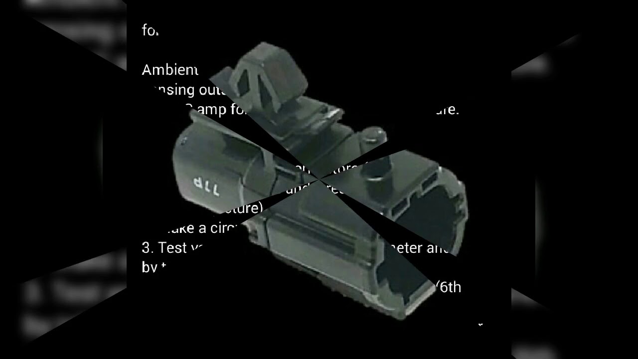 Nissan temperature sensor (ambient sensor) - YouTube
