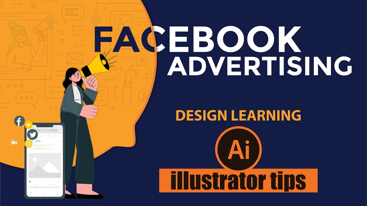 Face Book Ad Design | Leaflet Design | Adobe Illustrator Tutorial - YouTube