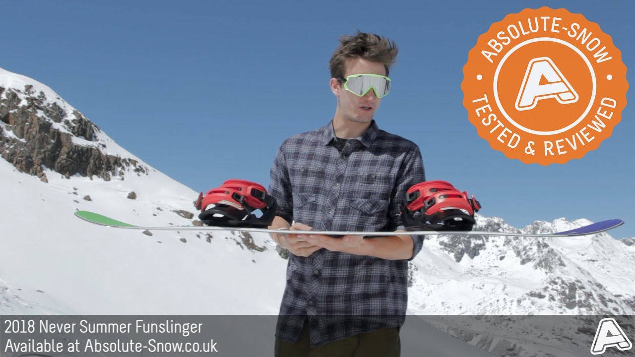 2017 / 2018 | Never Summer Funslinger Snowboard | Video Review - YouTube