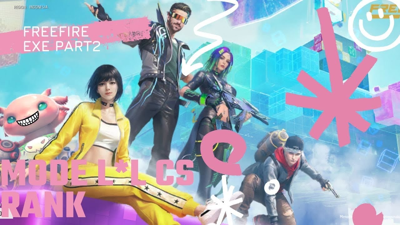 free fire exe part 2 "mode l*l cs rank 🗿 - YouTube