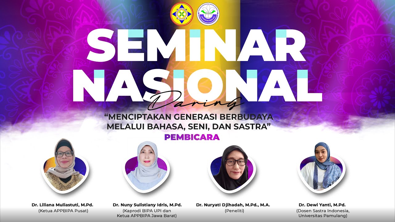 SEMINAR NASIONAL DARING 2023 "MENCIPTAKAN GENERASI BERBUDAYA MELALUI ...