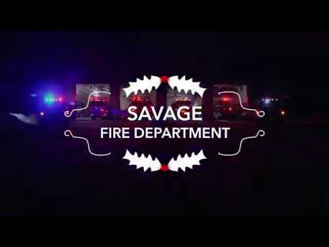 Savage Fire Department Light Show - YouTube
