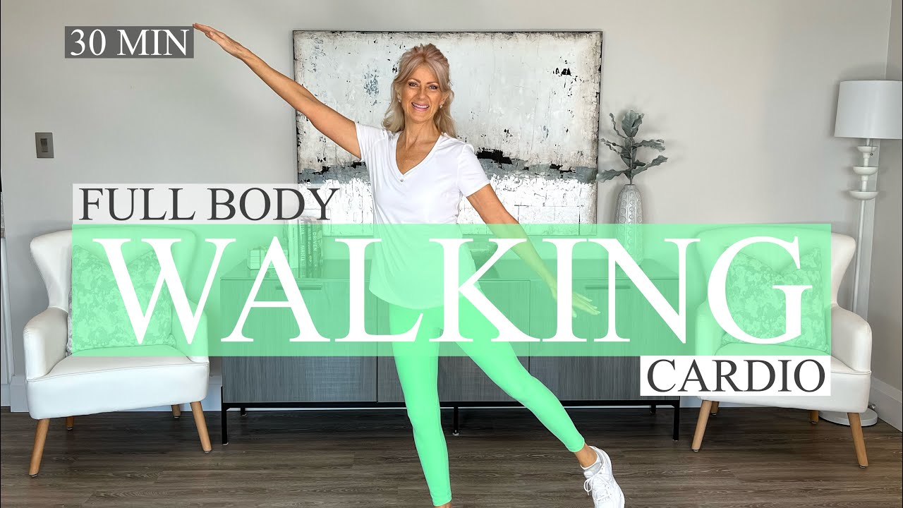30 MIN (FULL BODY) WALKING CARDIO (INTERMEDIATE/ADVANCED! 😅) - YouTube