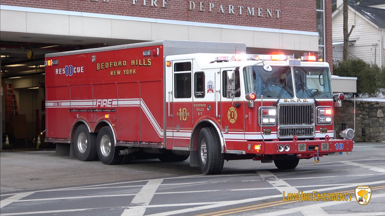 Bedford Hills FD Engine 199 & Rescue 10, Westchester EMS 45-Medic-1 ...