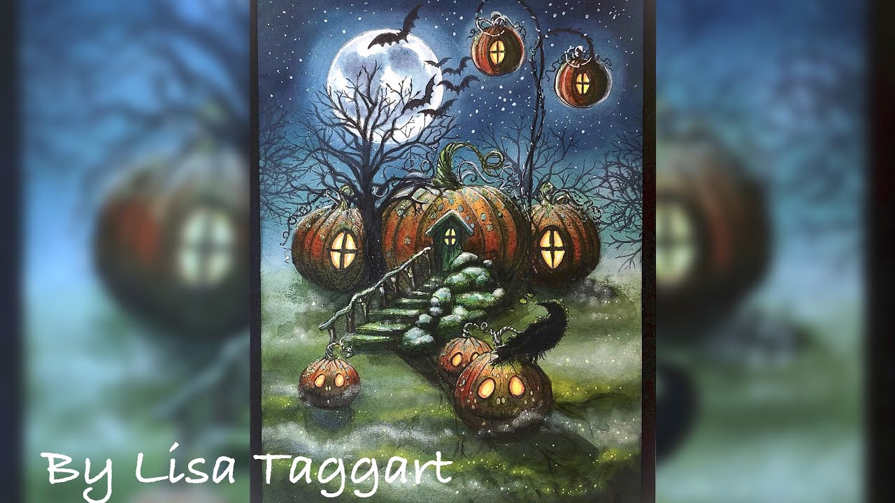 Lavinia stamps- Moon-shadow lodge - YouTube