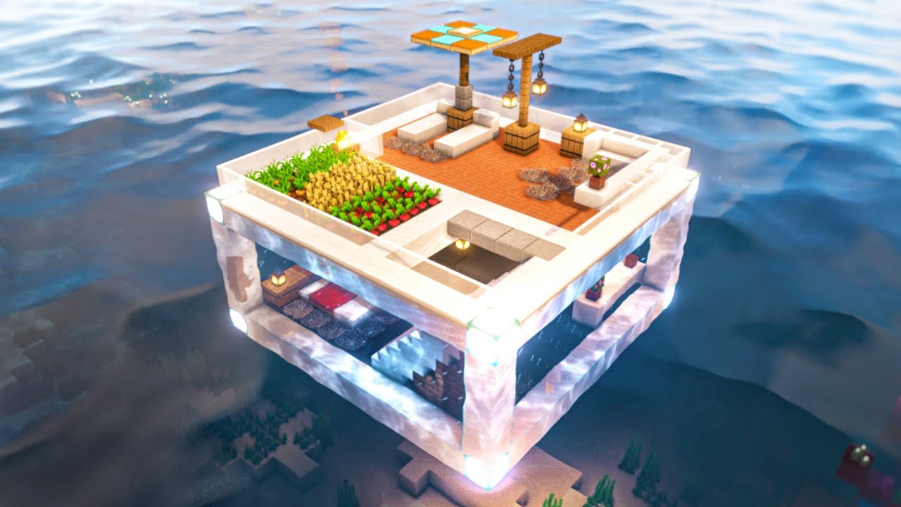 Minecraft: Underwater Modern Starter House Tutorial🏡⚒️ - YouTube